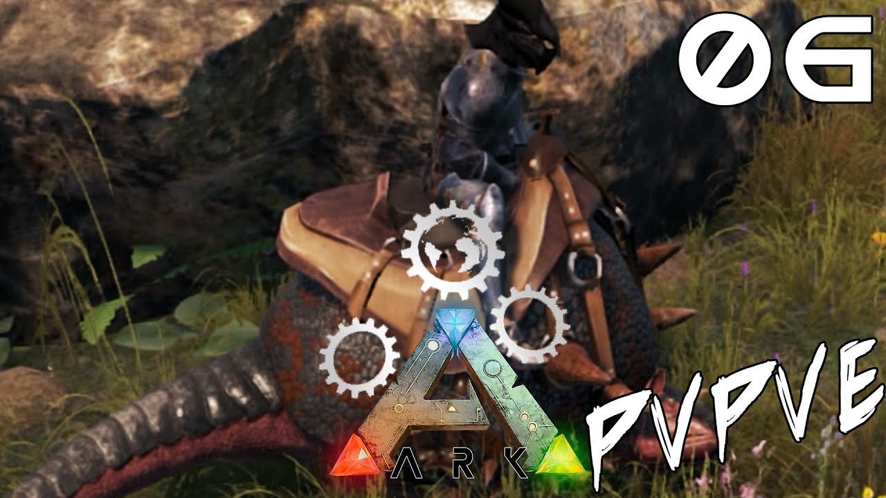 ARK Survival Evolved PVPVE Server (Mody) [#6] Oswoić Doedicurusa! - YouTube