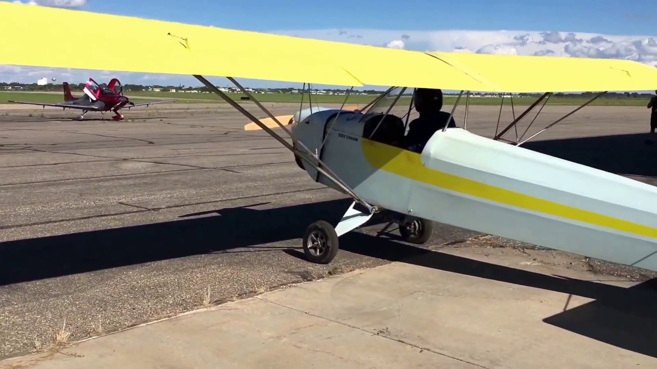 Fisher Ultralight startup and flight. KDVL - YouTube