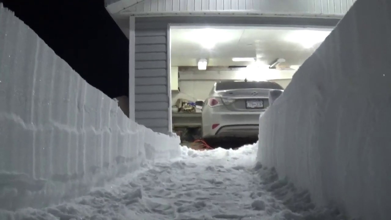Snowed in Driveway ( Old Footage ) - YouTube