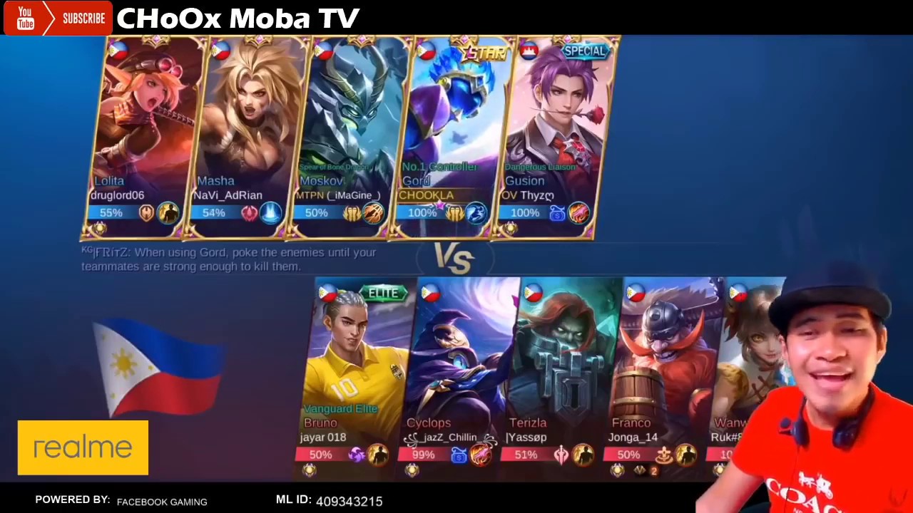 CHoOx TV MaskMan Gord New Skin No 1 Controller CHoOx Mobile Legends ...