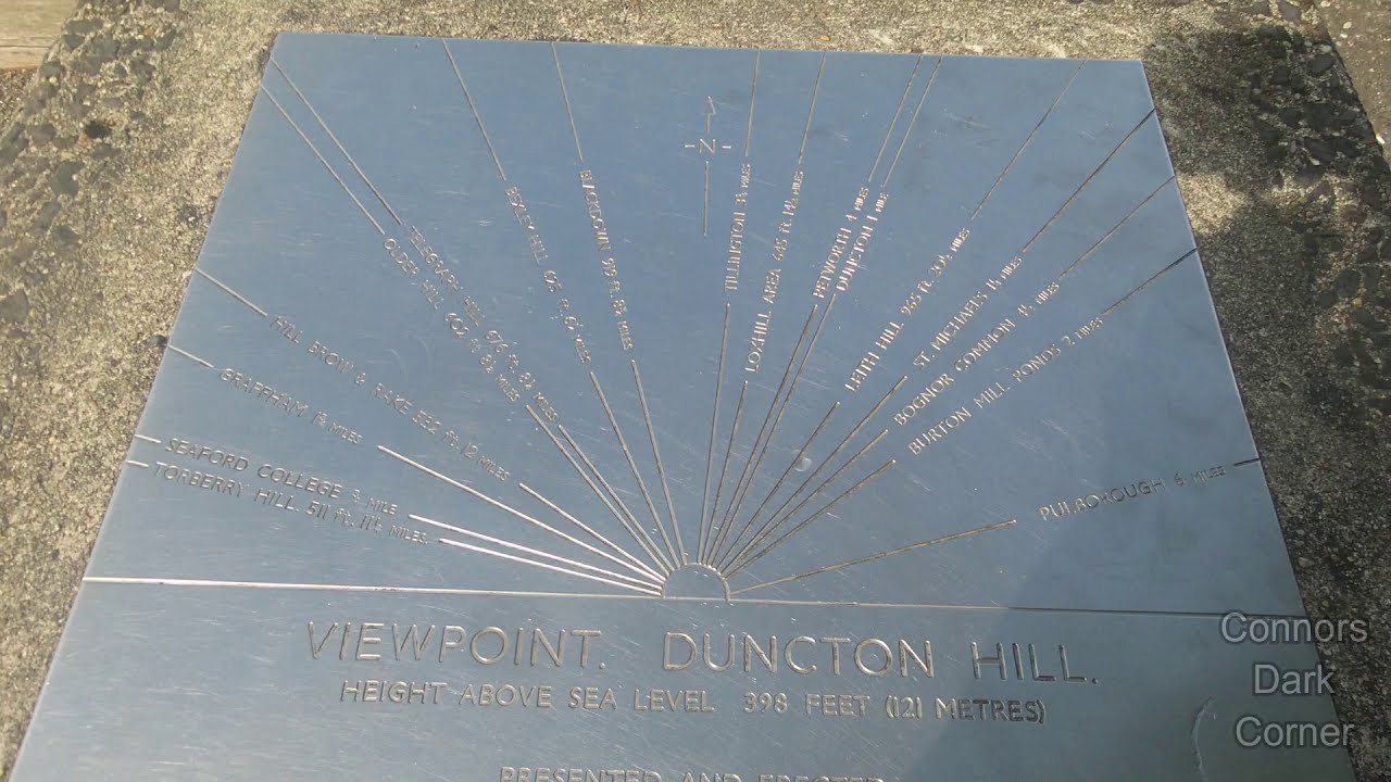Duncton Hill Viewpoint 121 Metres Above Sea Level - YouTube