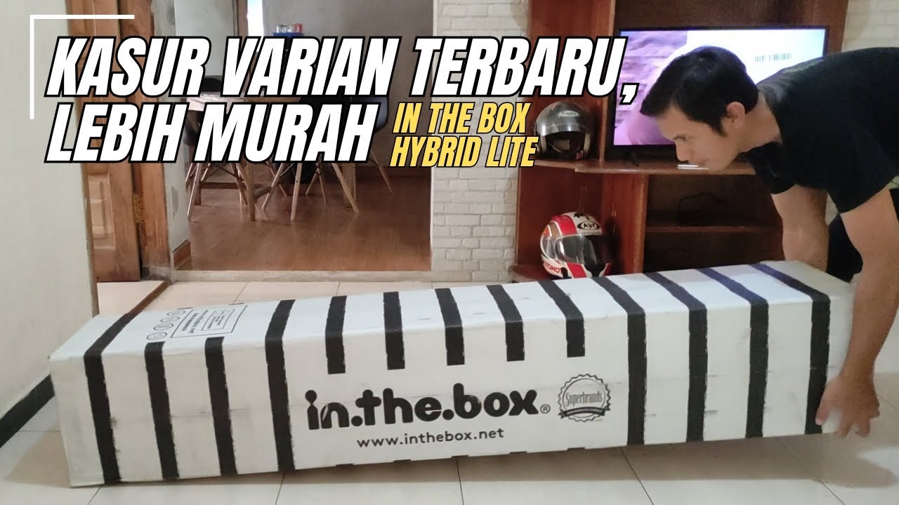 Unboxing in the box kasur busa hybrid - YouTube