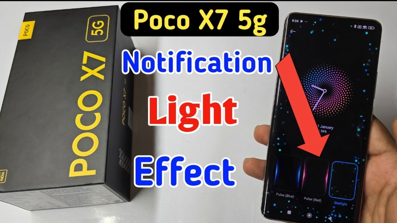 Poco x7 5g notifications effects light/Poco x7 5g message notification ...