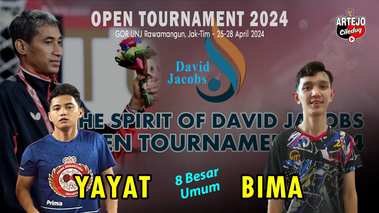 8 BESAR‼️YAYAT / Prima 🆚 BIMA / AIF || DAVID JACOBS OPEN U-13 Jakarta, 25-28 April 24 - YouTube