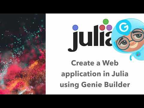 Create a web app with Genie Builder GUI - Julia Tutorial - YouTube