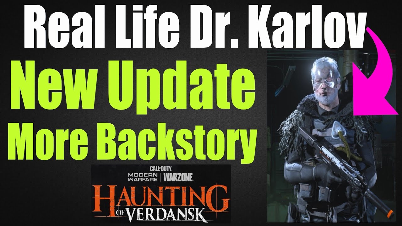 New Updates on Dr. Karlov real life character. Warzone The Haunting of ...