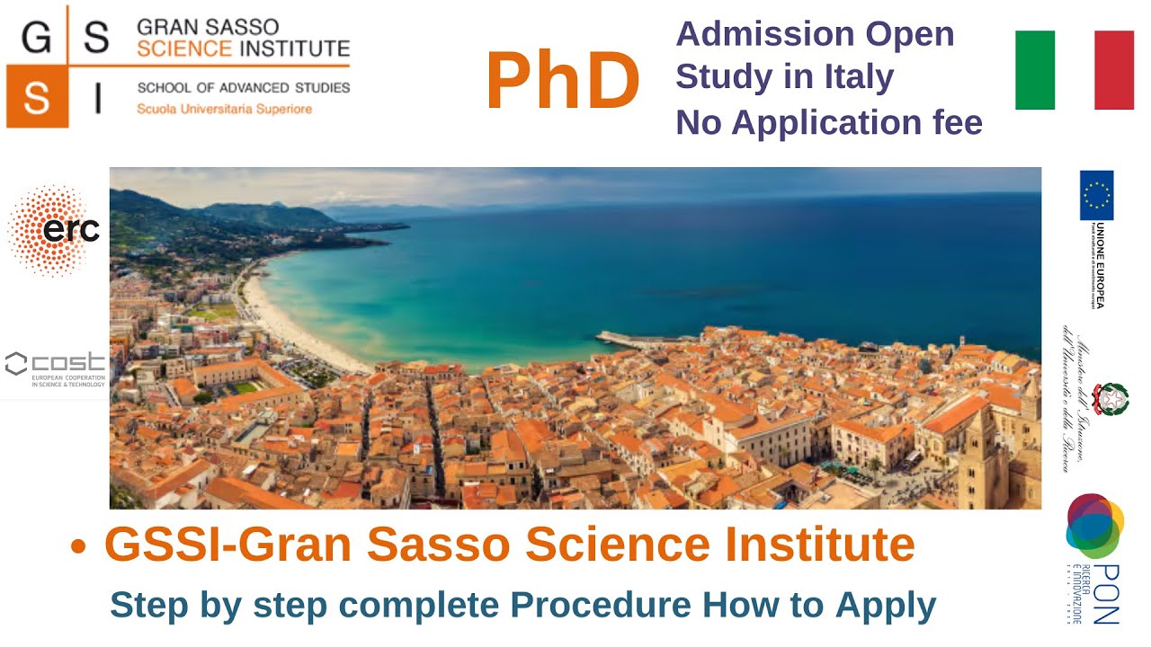 PhD in Italy | GSSI - Gran Sasso Science Institute Application ...