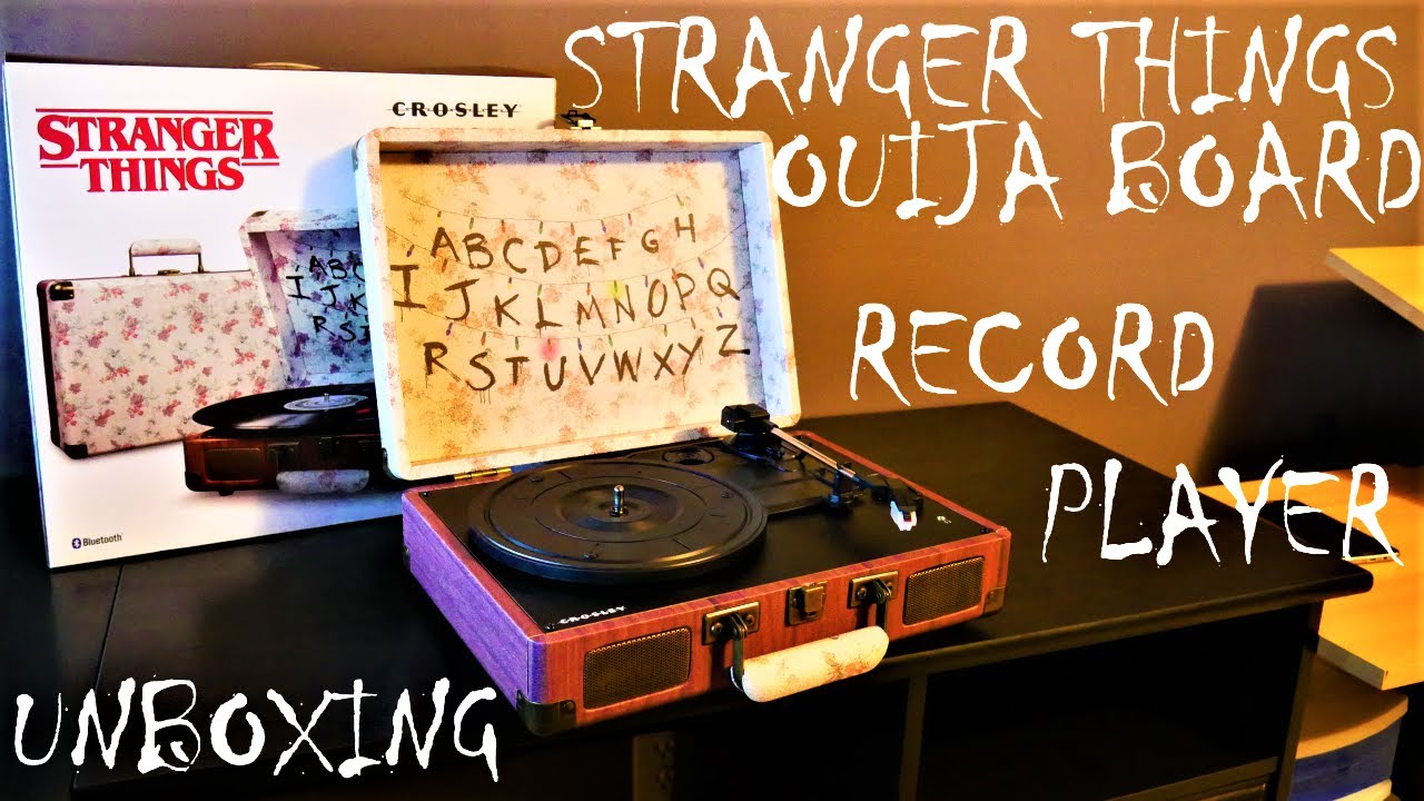 Stranger Things Crosley Record Player Unboxing | Ouija Board Record ...