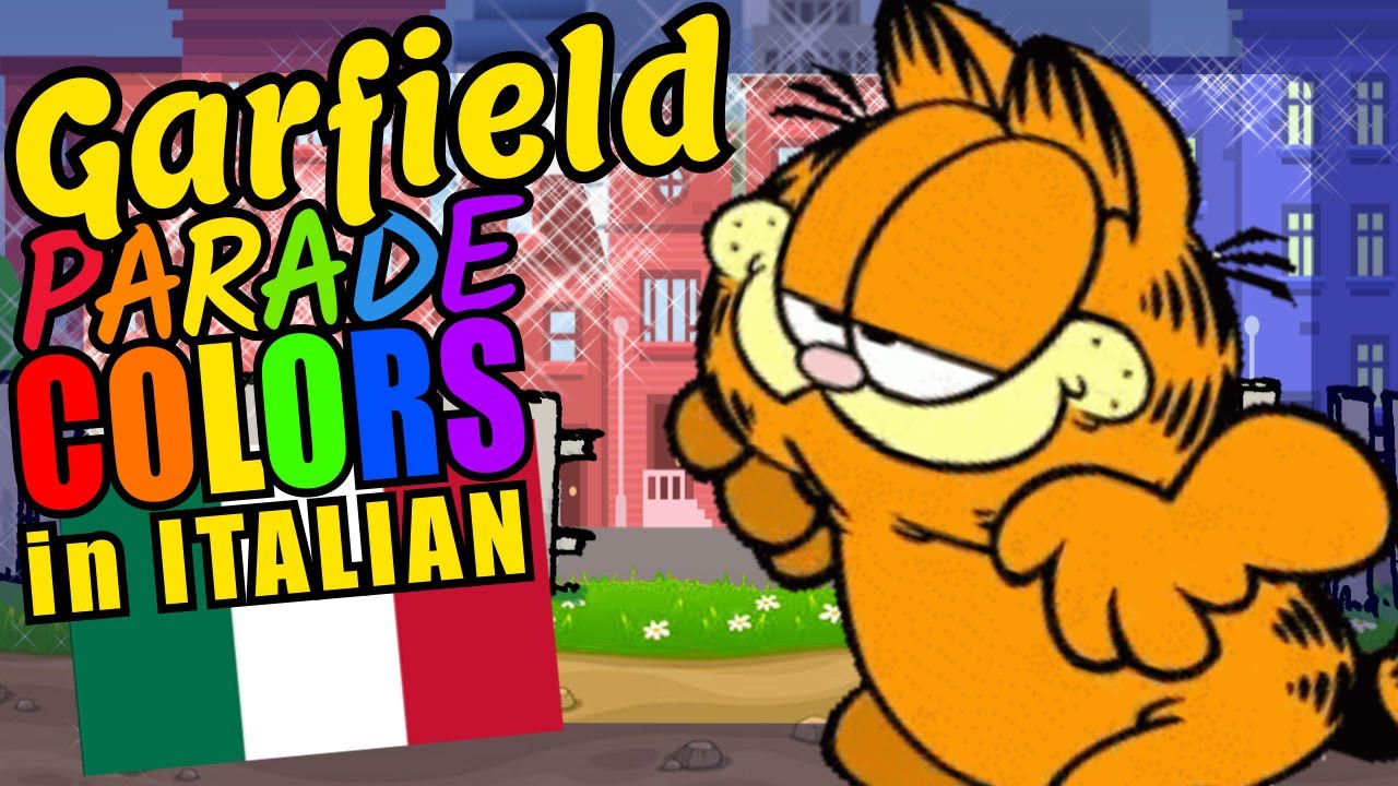 Garfield Teaching Italian Language Colors Educational Language Video ...
