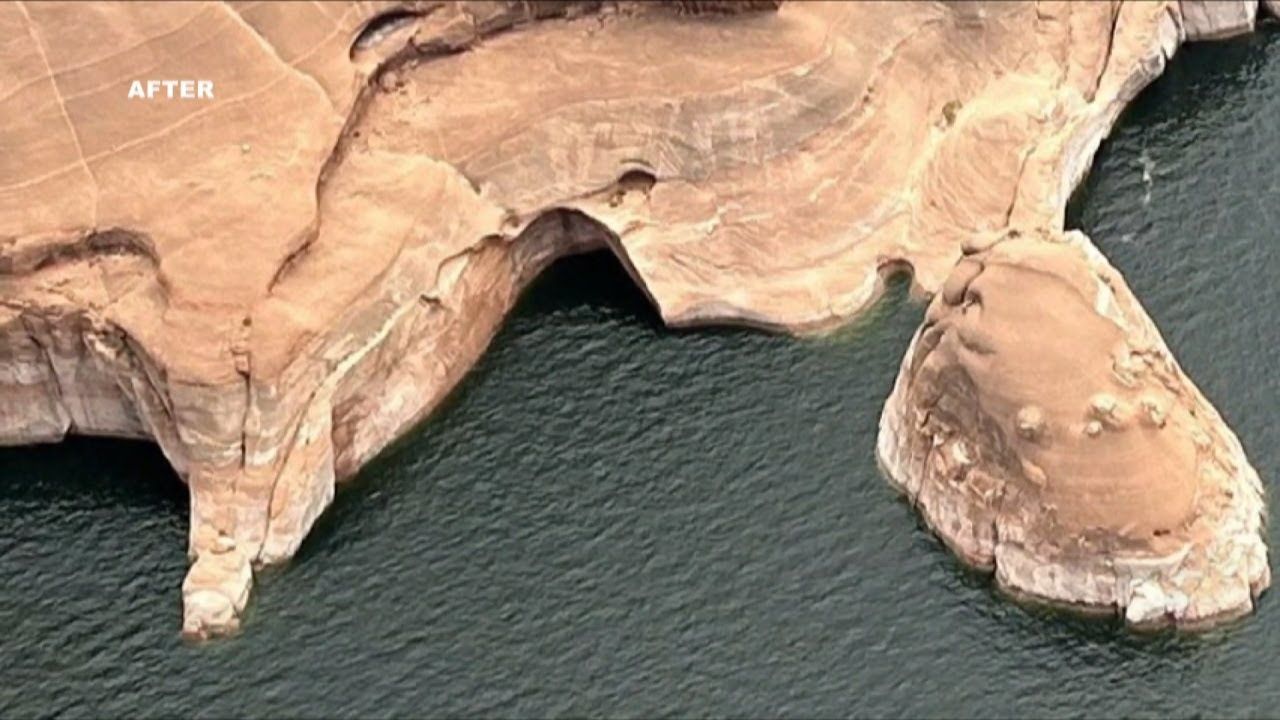 Large geological feature known as the ‘Double Arch’ and the ‘Toilet ...