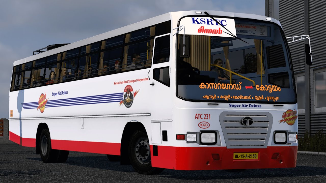 Kerala State RTC TATA Bus driver caual overtakes #ets2 #monugamer # ...