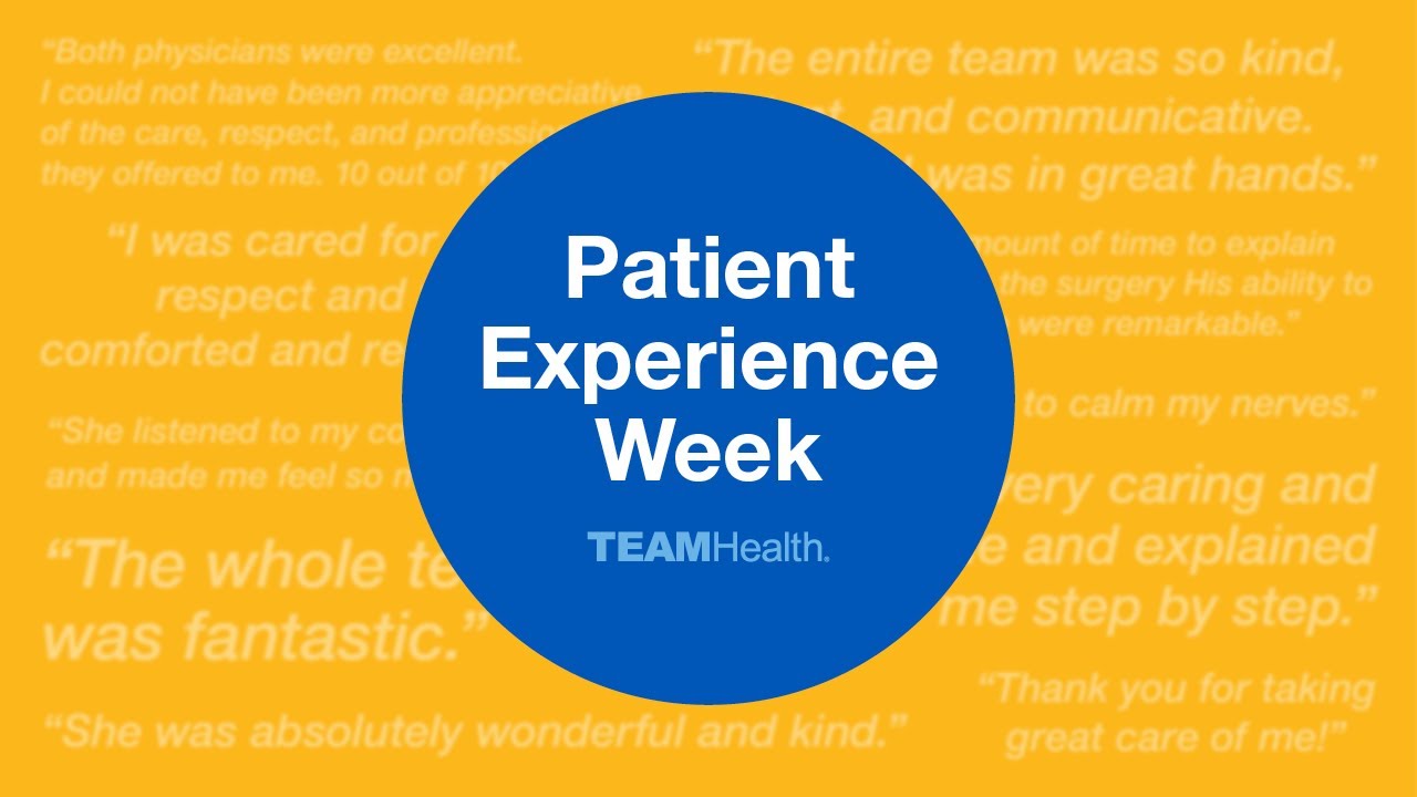 Celebrating Patient Experiences | Patient Experience Week 2024 - YouTube