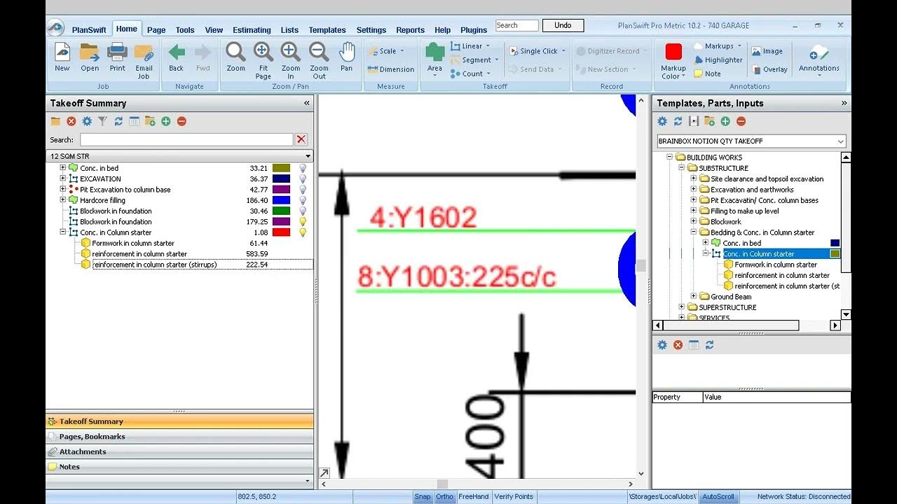 PLANSWIFT QTY TAKEOFF TEMPLATE BY BRAINBOX NOTION - YouTube