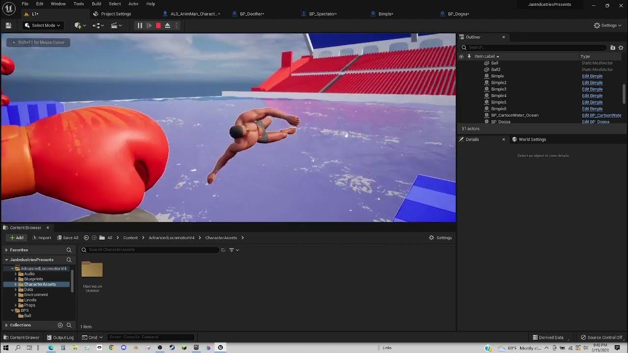 Wipe Out Type Game Stadium WIP - YouTube