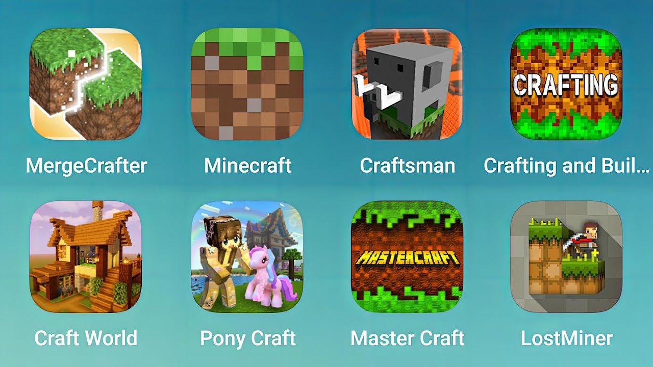 MergeCrafter, Minecraft, Craftsman, Crafting and Building, Craft World ...
