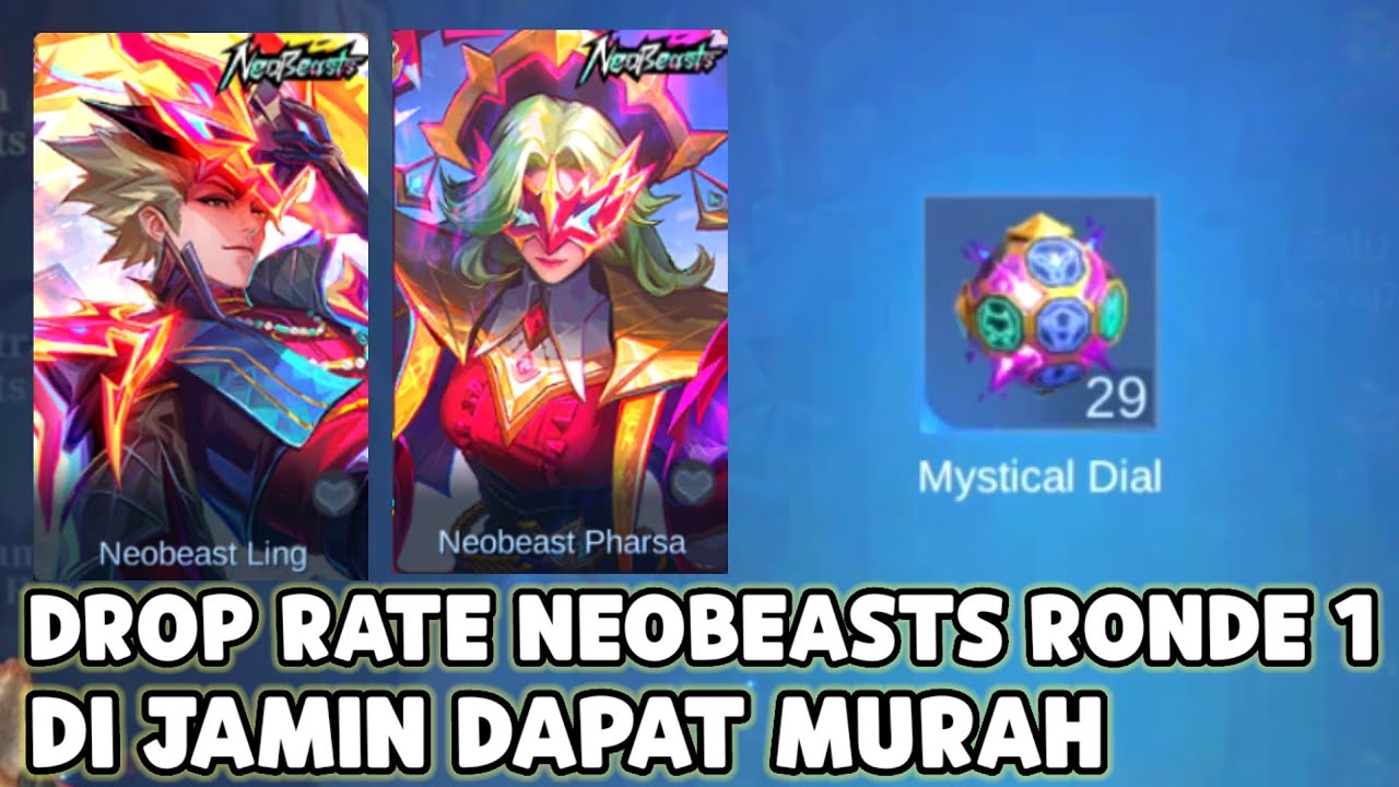 DROP RATE SKIN NEOBEASTS RONDE 1, DI JAMIN DAPAT SKIN NEOBEASTS PAKE ...