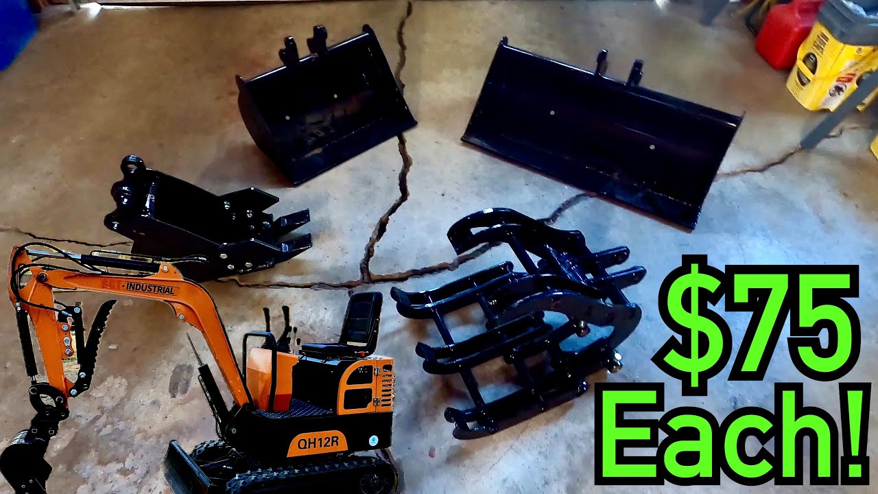 Buying 4 Chinese Mini Excavator attachments- Cheap! - YouTube
