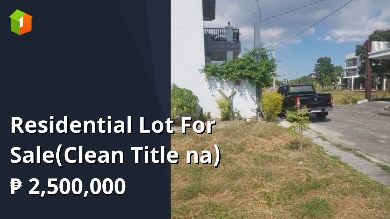 Residential Lot For Sale(Clean Title na) - YouTube