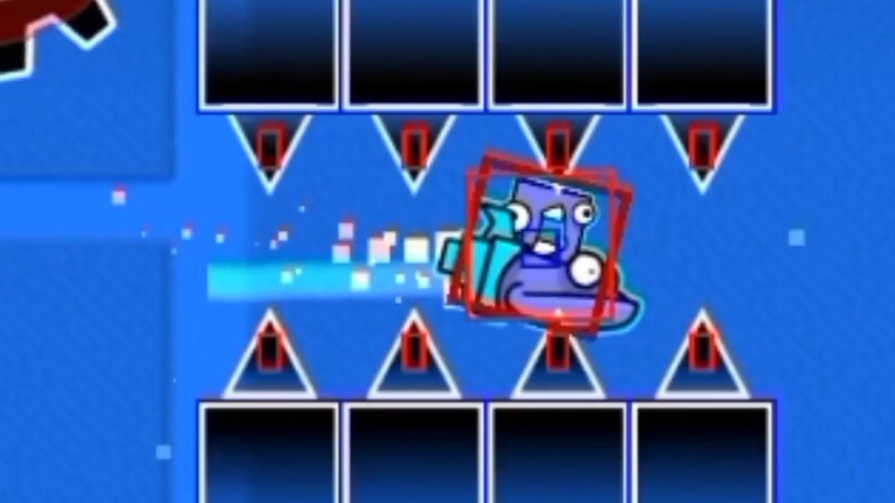 Geometry dash | the hardest straight fly in the game? (with hitbox ...