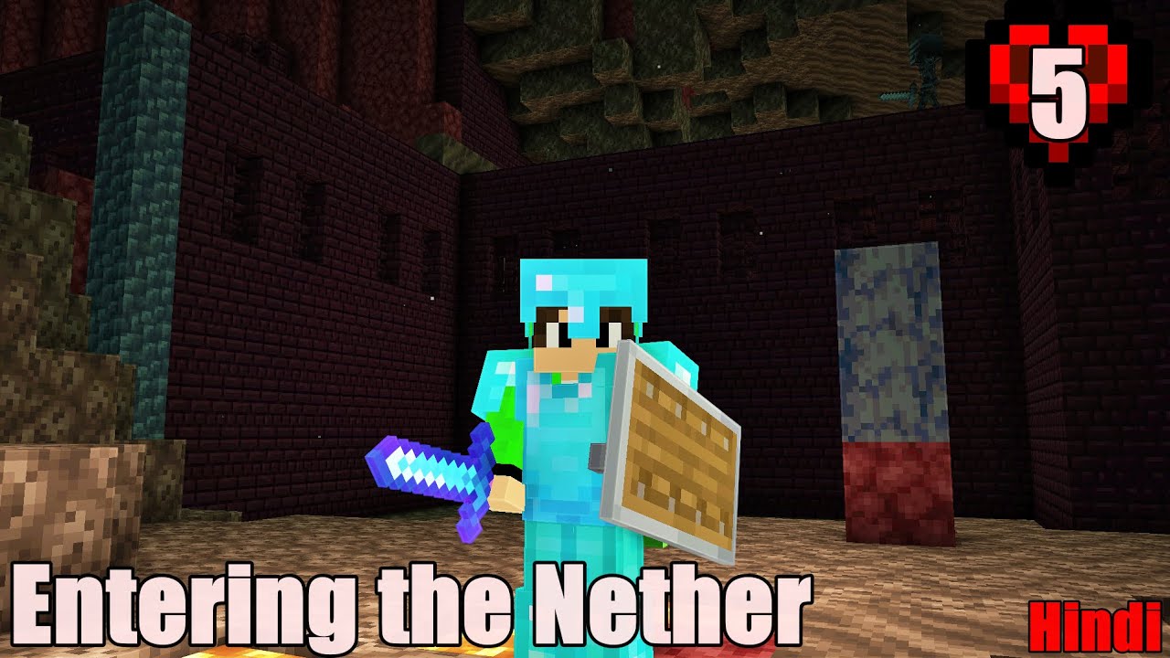 Entering the Nether! | Minecraft Hardcore Season 03 Episode 05 - YouTube