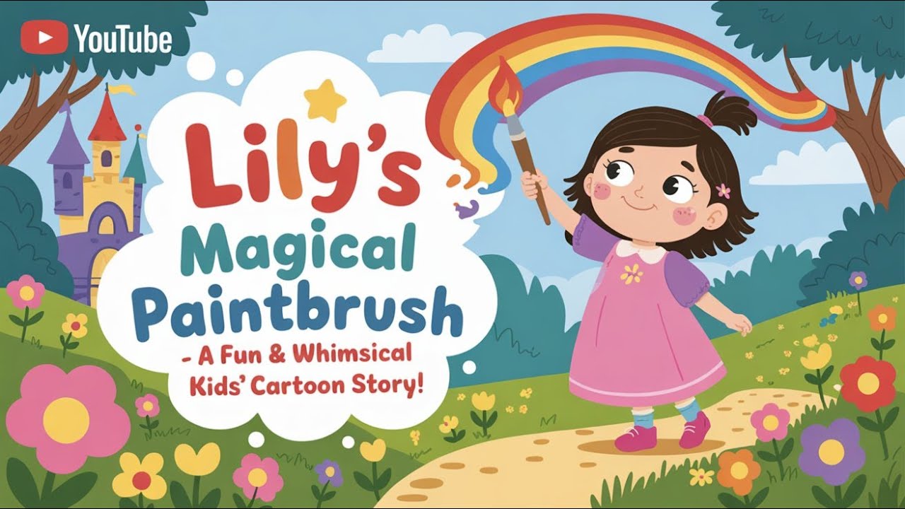🎨 Lily’s Magical Paintbrush – A Fun & Whimsical Kids’ Cartoon Story ...