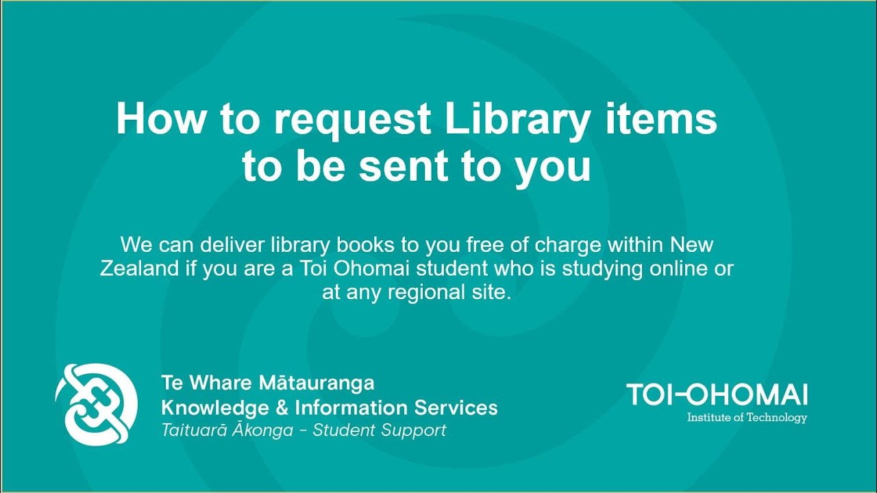 Requesting Library Items To Be Sent To You - YouTube