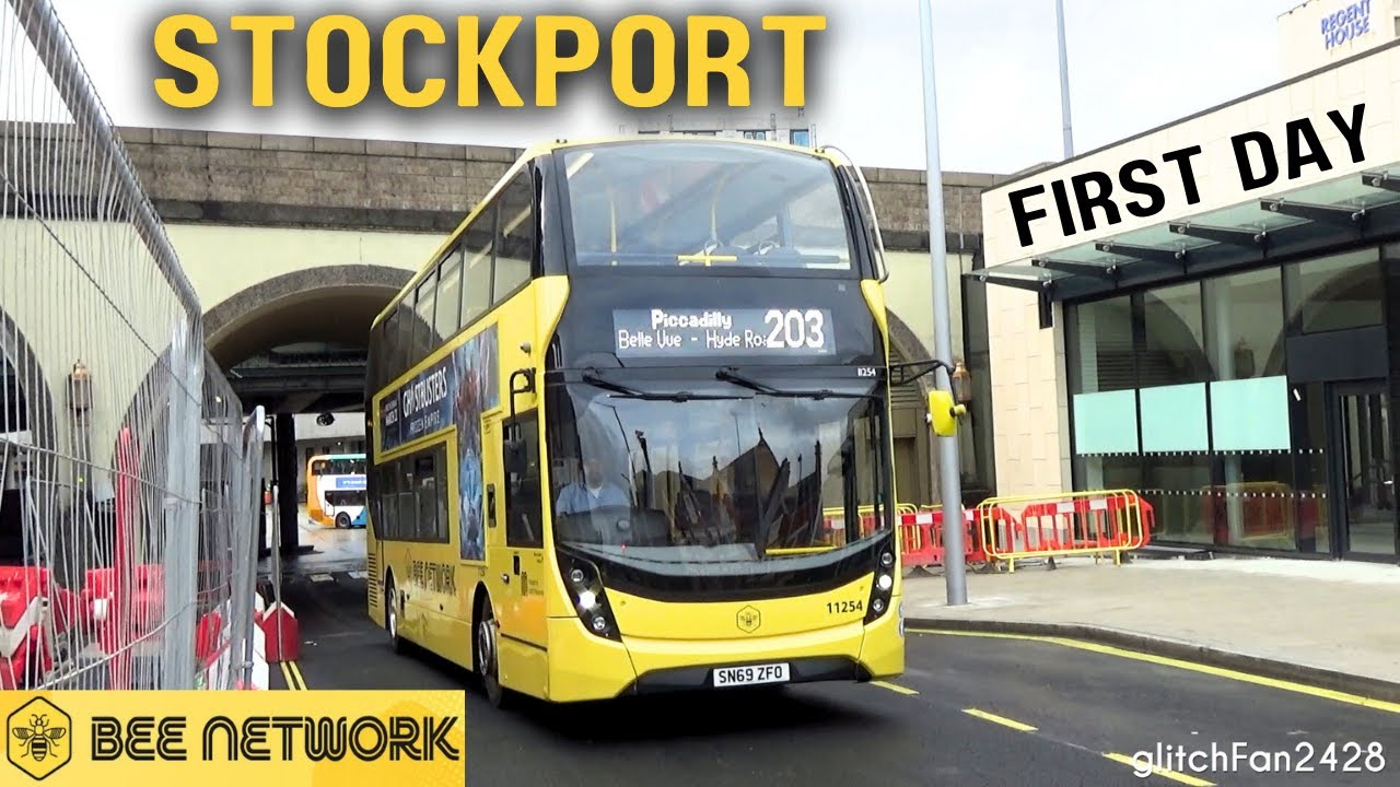 First Day Buzz: New Stockport Interchange | 🐝 Bee Network🐝 - YouTube