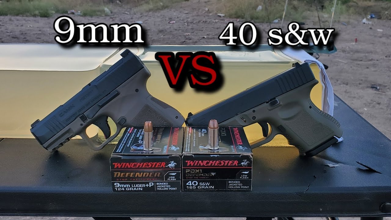 9mm VS .40 s&w Ballistics Gel Test - YouTube