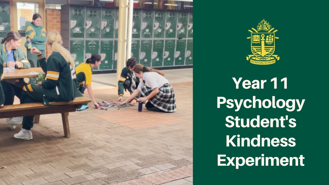 Year 11 Psychology Students Kindness Experiment - YouTube