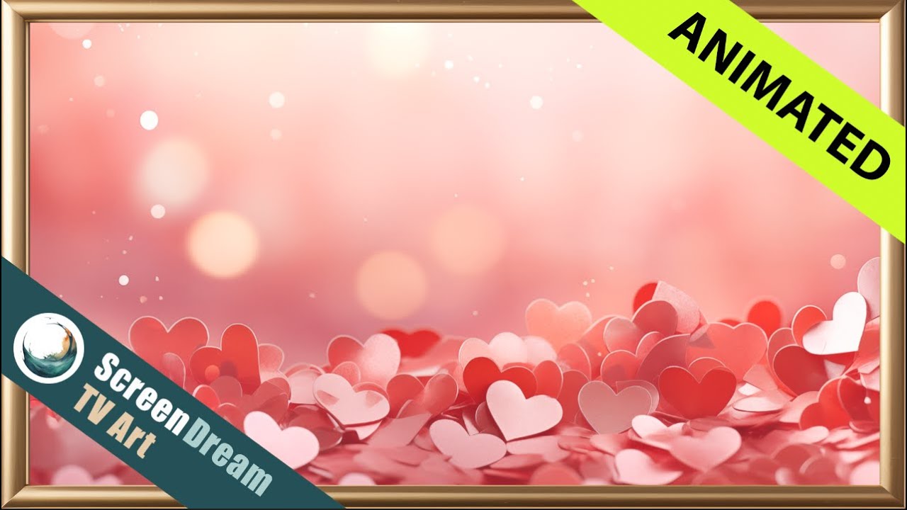 Framed TV Art - Valentines Confetti with Animation | Frame TV Art ...