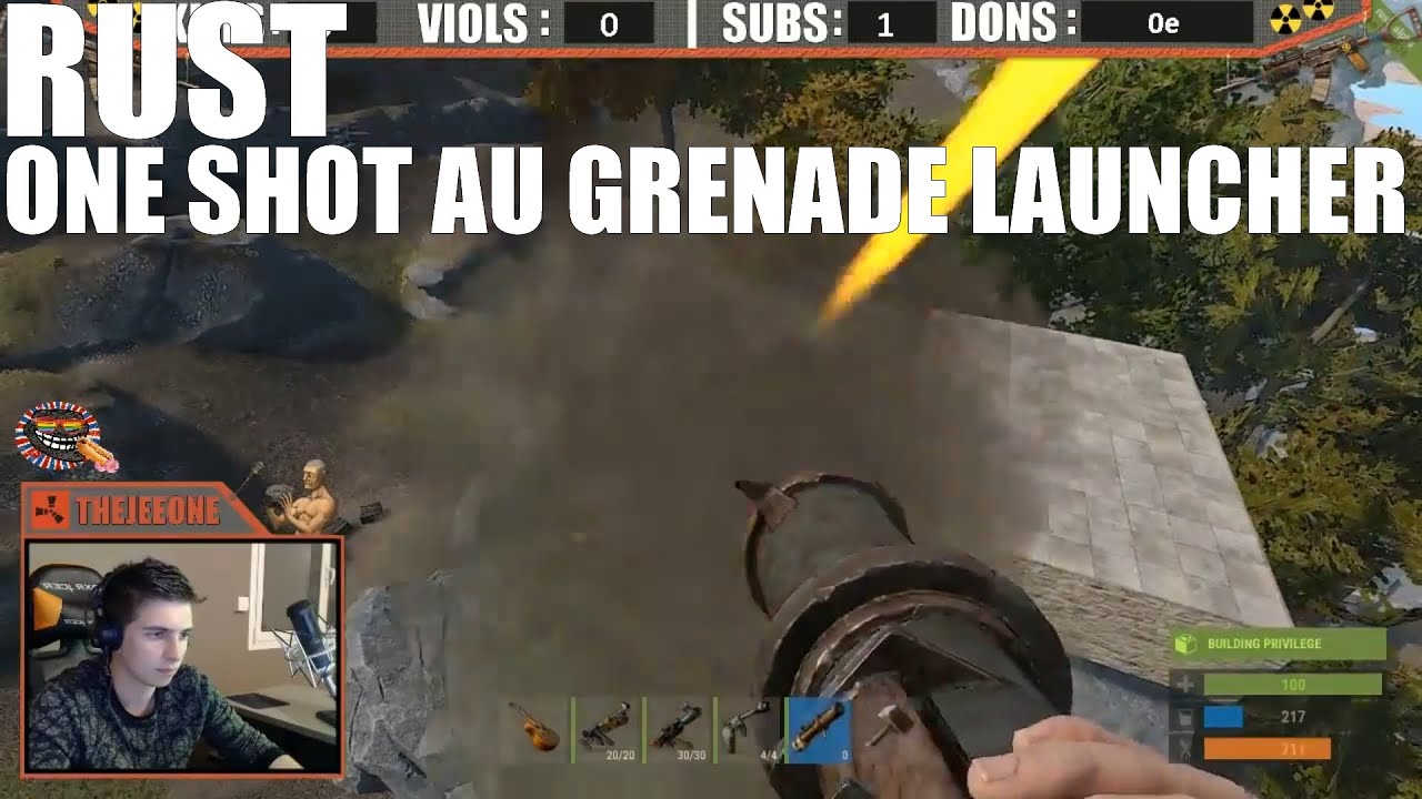Rust - ONE SHOT AU GRENADE LAUNCHER - YouTube