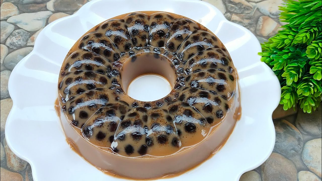 Resep Puding Boba Milk Tea.. - YouTube