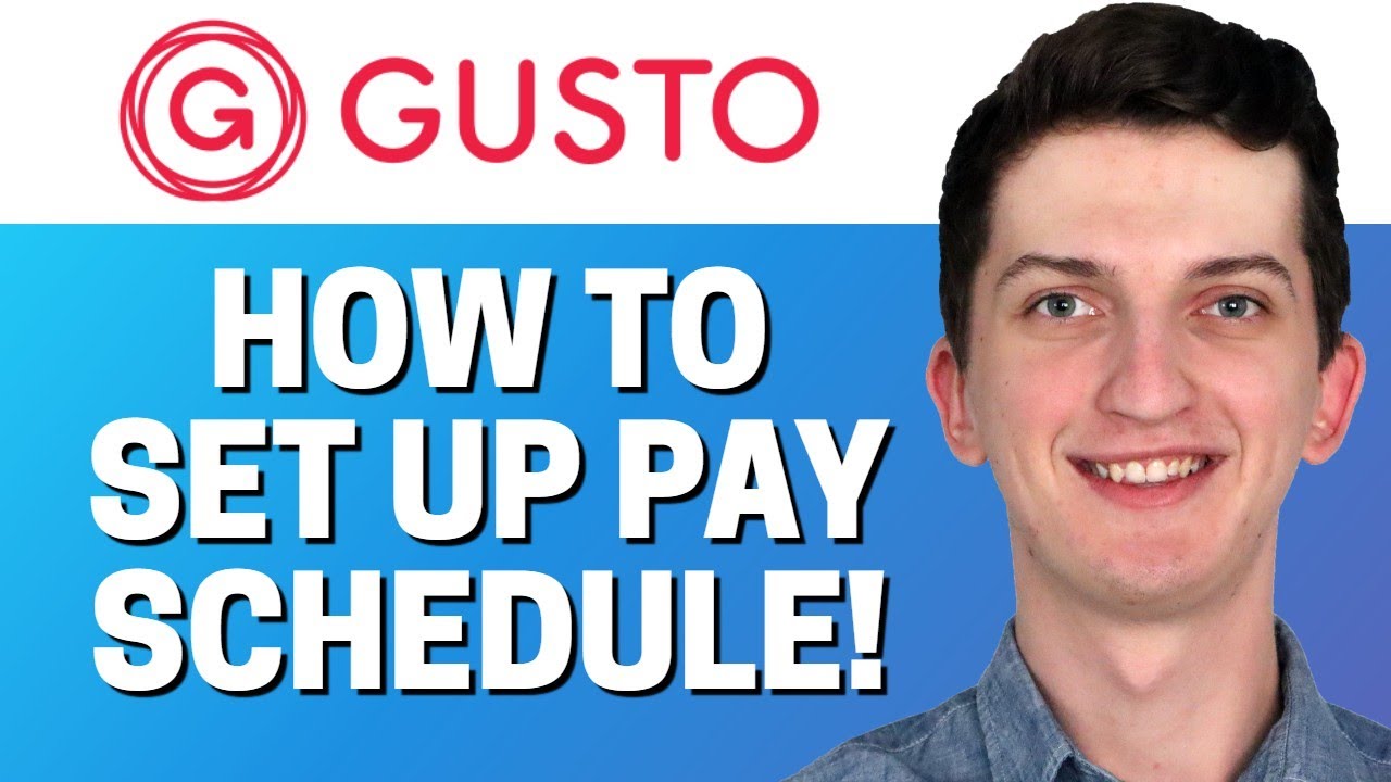 How To Set Up Pay Schedules In Gusto - YouTube