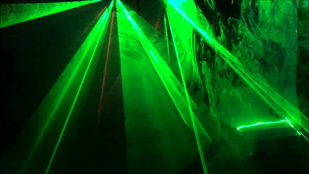 super bright laser 200 mW - YouTube