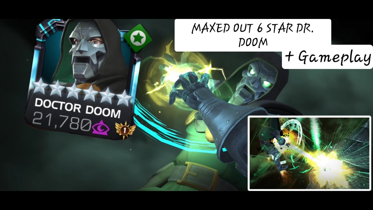 Maxed Out 6 Star Dr. Doom Level Up + Gameplay - YouTube