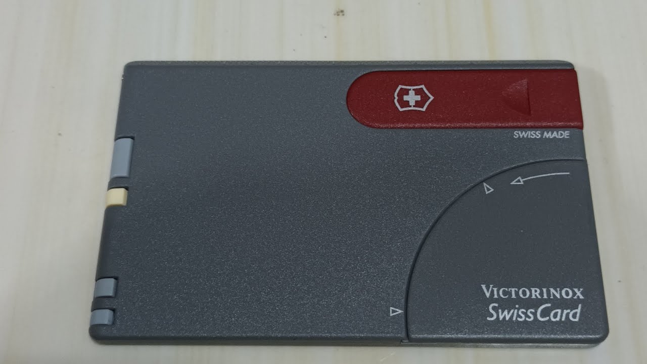 Victorinox Original Swiss Army Knife Swiss Card Gray Red มือสองสภาพดี ...
