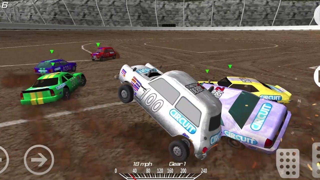 Demolition Derby 2 \ Crashing Cars \ Game play - YouTube