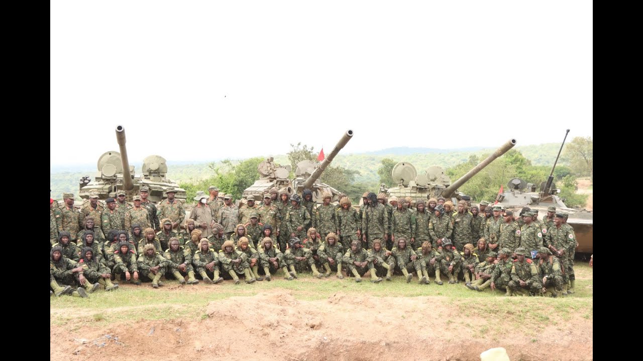 UPDF UNBEATABLE | President Museveni Passes Out 413 Tank Commanders and ...