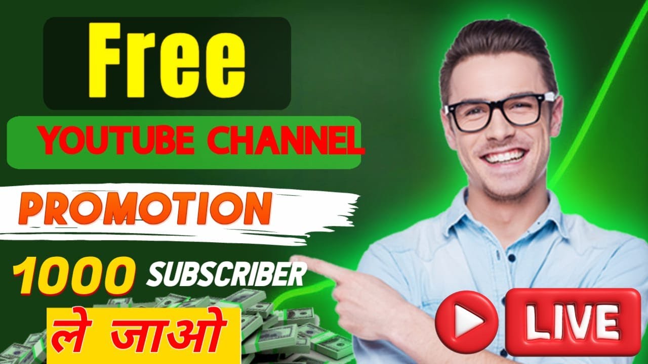 free channel promotion live 1000 subscriber le jao - YouTube