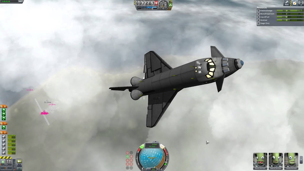 Kerbal Space Shuttle Emergency Landing - YouTube