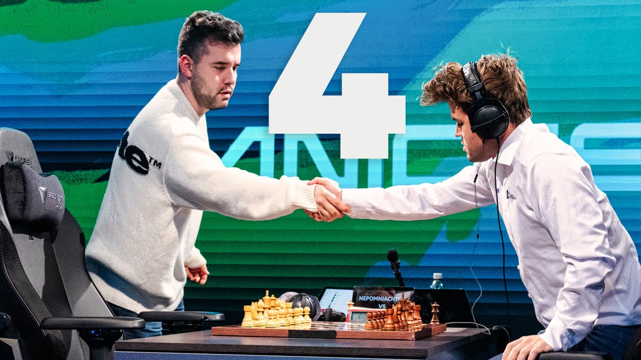 Magnus Carlsen vs. Ian Nepomniachtchi | Game 4 | Champions Chess Tour ...