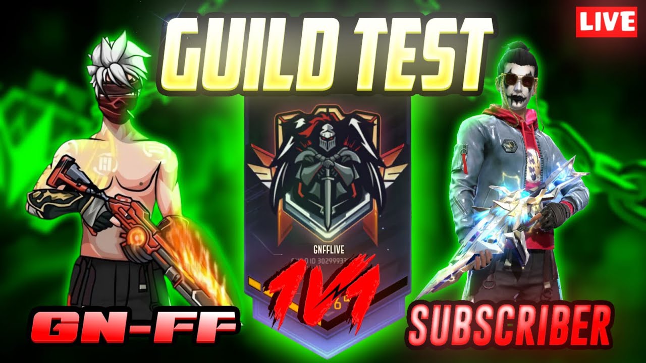 Live Guild Test Defeat My Guild Player And Join Guild #gnfflive - YouTube