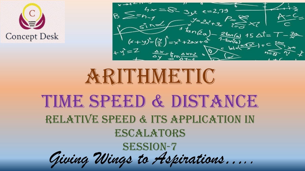 TSD Session 7 || Relative Speed || Escalators - YouTube