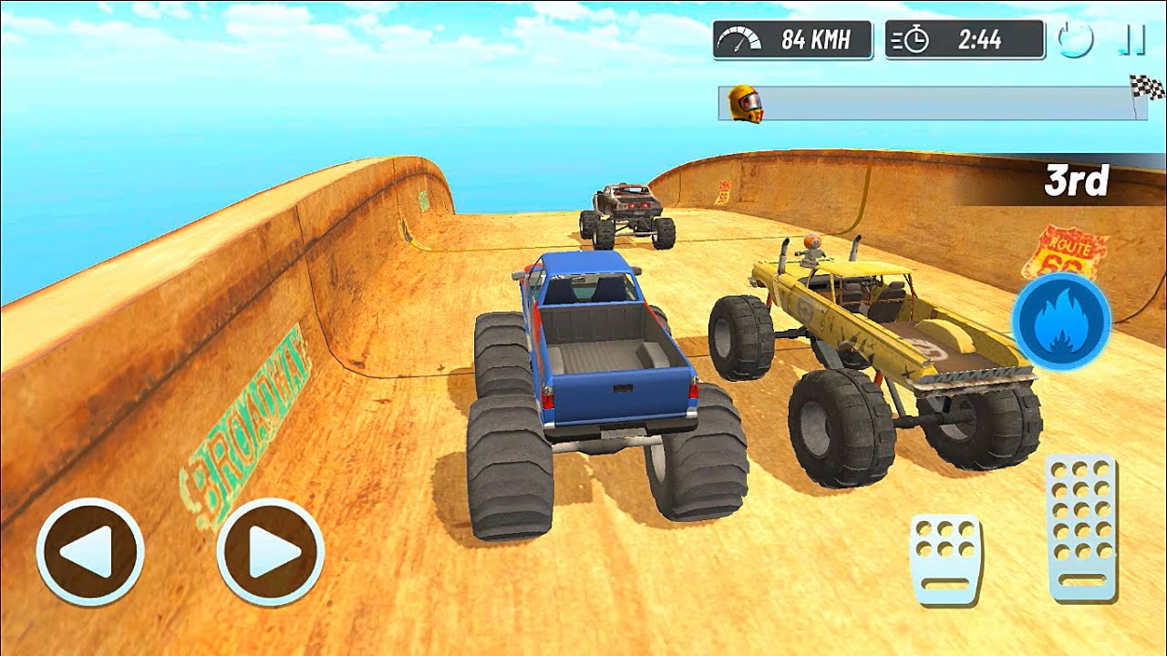 Mega Monster Truck Mega Ramp- Extreme Stunts GT Racing Mobile Gameplay ...