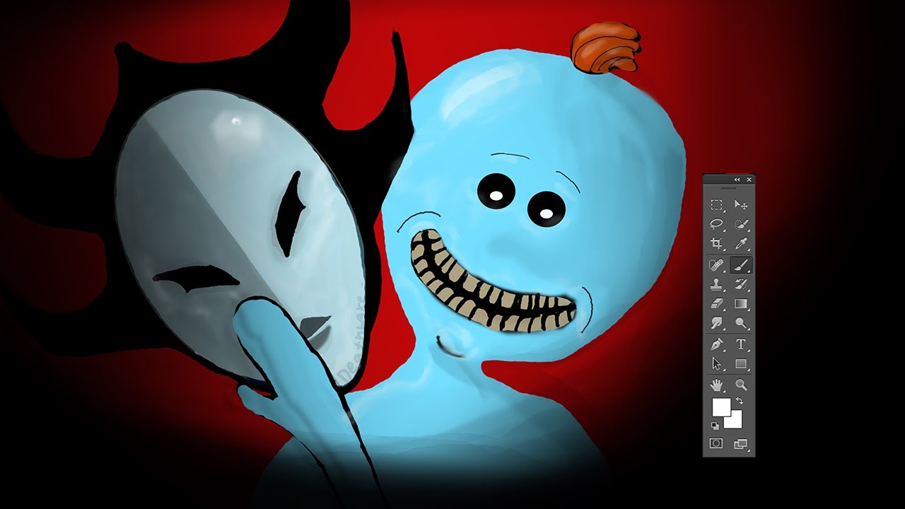 RIck and Morty MR MEESEEKS samurai Jack assassin speed drawing - YouTube