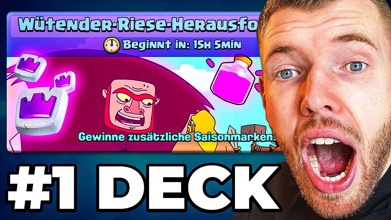 😱🥇Das BESTE WÜTENDER RIESE DECK... (einfach & OP!) | Clash Royale ...