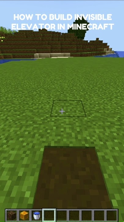 How to build invisible elevator in Minecraft #minecraft #shorts - YouTube