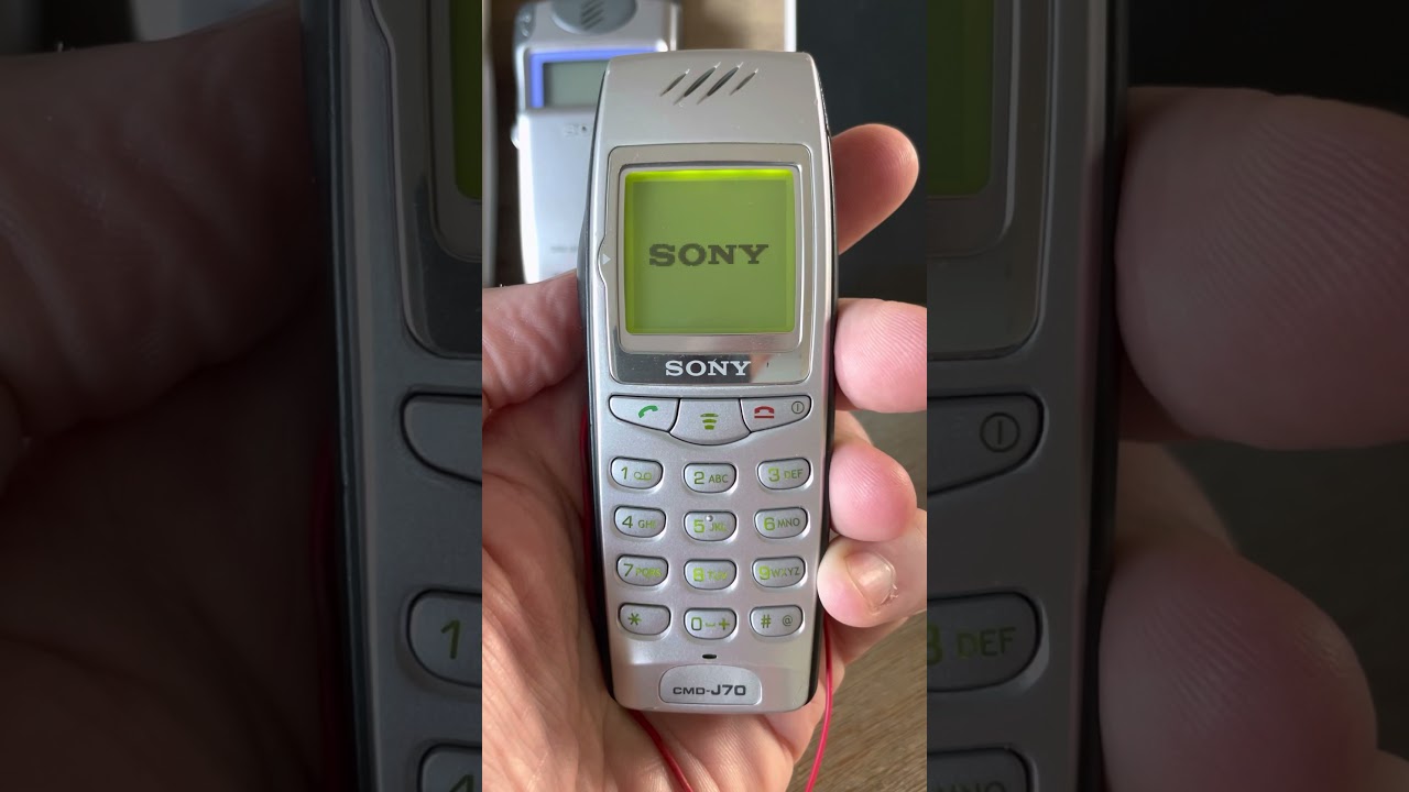 Sony CMD-J70 startup, ringtones, power down - YouTube