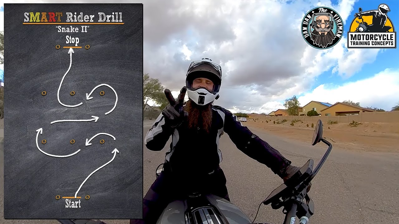 Snake 2 - SMART Rider Motorcycle Drills - YouTube