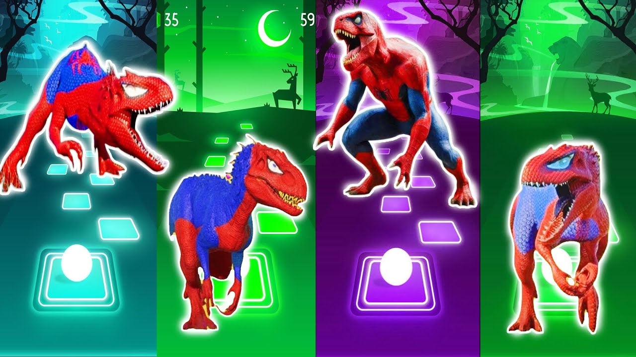 JurassicWorld T Rex Spider 🆚 Indomus Rex 🆚 Mutant Dinosaurus 🆚 ...